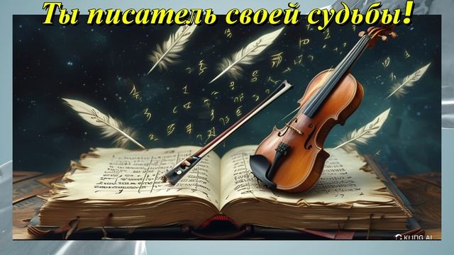 Ты писатель своей судьбы