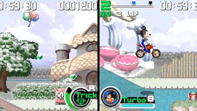 Disney Sports Motocross [2 player Co-op] [Game Boy Advance]