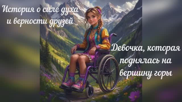 Девочка которая поднялась на вершину горы