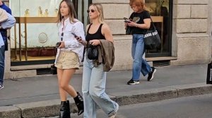 Итальянцы любят модно одеваться, смотрим уличный стиль одежды в Милане 👗👚👖