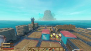 RAFT выживаю в море пятый день ( вчера не много уснул за игрой ,утром забыл включить трансляцию)
