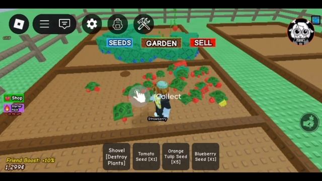 Челлендж на твинках "кто быстрее будет развиваться" с другом в grow a garden (2 часть)