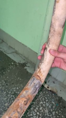 Труба ГВС на стояке на Советской 2А. Дому 49 лет