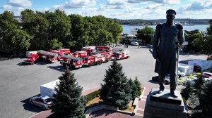 Автопробег огнеборцев в честь 150-летия пожарной охраны Севастополя украсил городские улицы