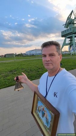 Это место посещал Иисус Христос в Нижнем Новгороде. Стрелка, место слияния рек Оки и Волги.