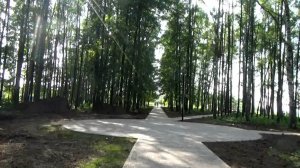 Реконструкция парка в Толмачево города Вязники. Съемка 31.07.2025