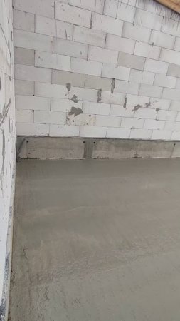 Черновой бетонный пол/Строительство #стройка #монолит #construction