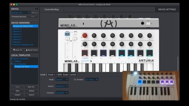Arturia Minilab mkII Pad Backlighting Setup ,Firmware V1.1 Test