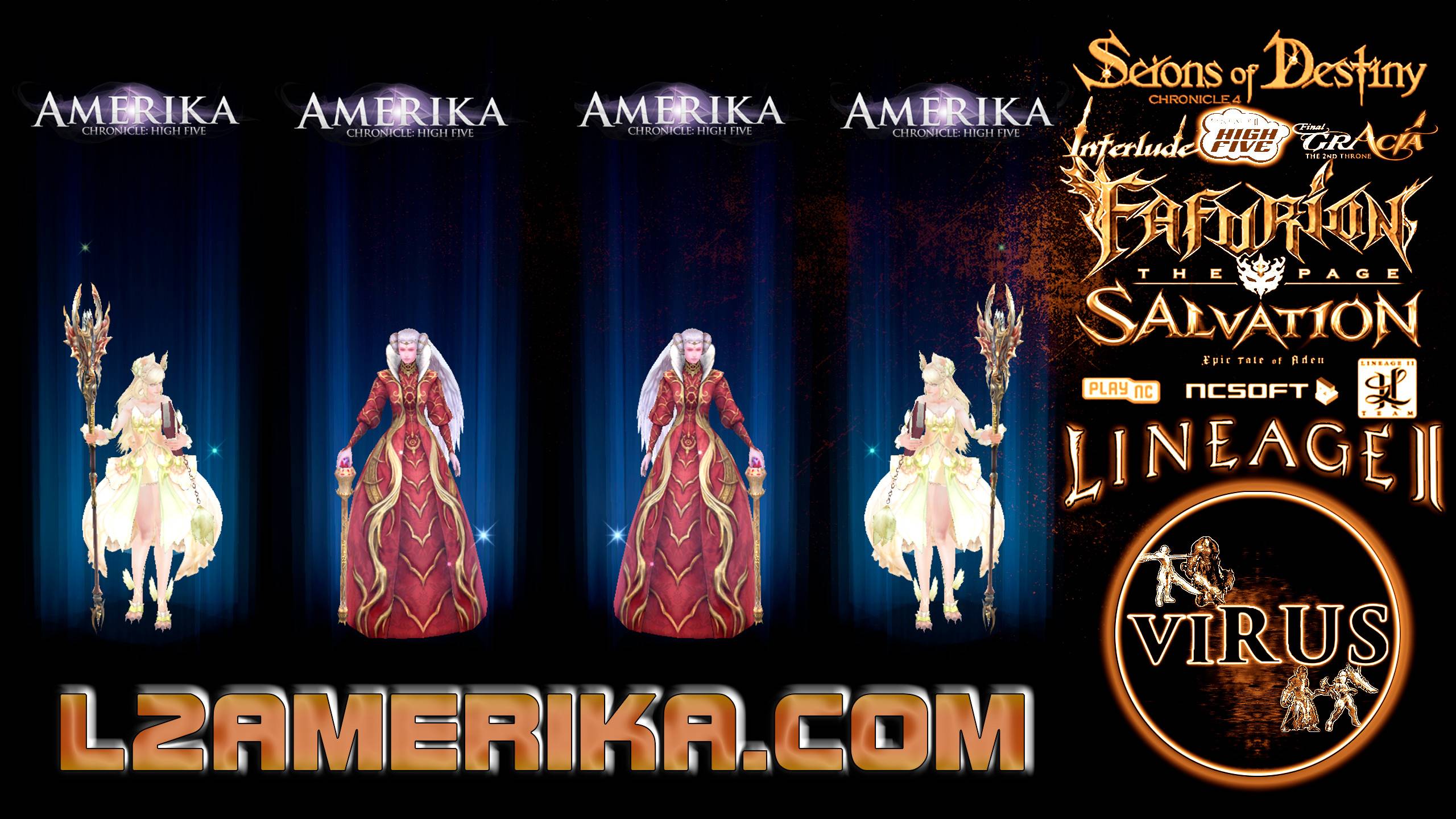 New NPCs for www.L2Amerika.Com server. LINEAGE II-High Five ◄√i®uS►