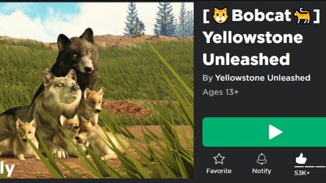 Yellowstone Unleashed (Йеллоустоун)|Roblox game