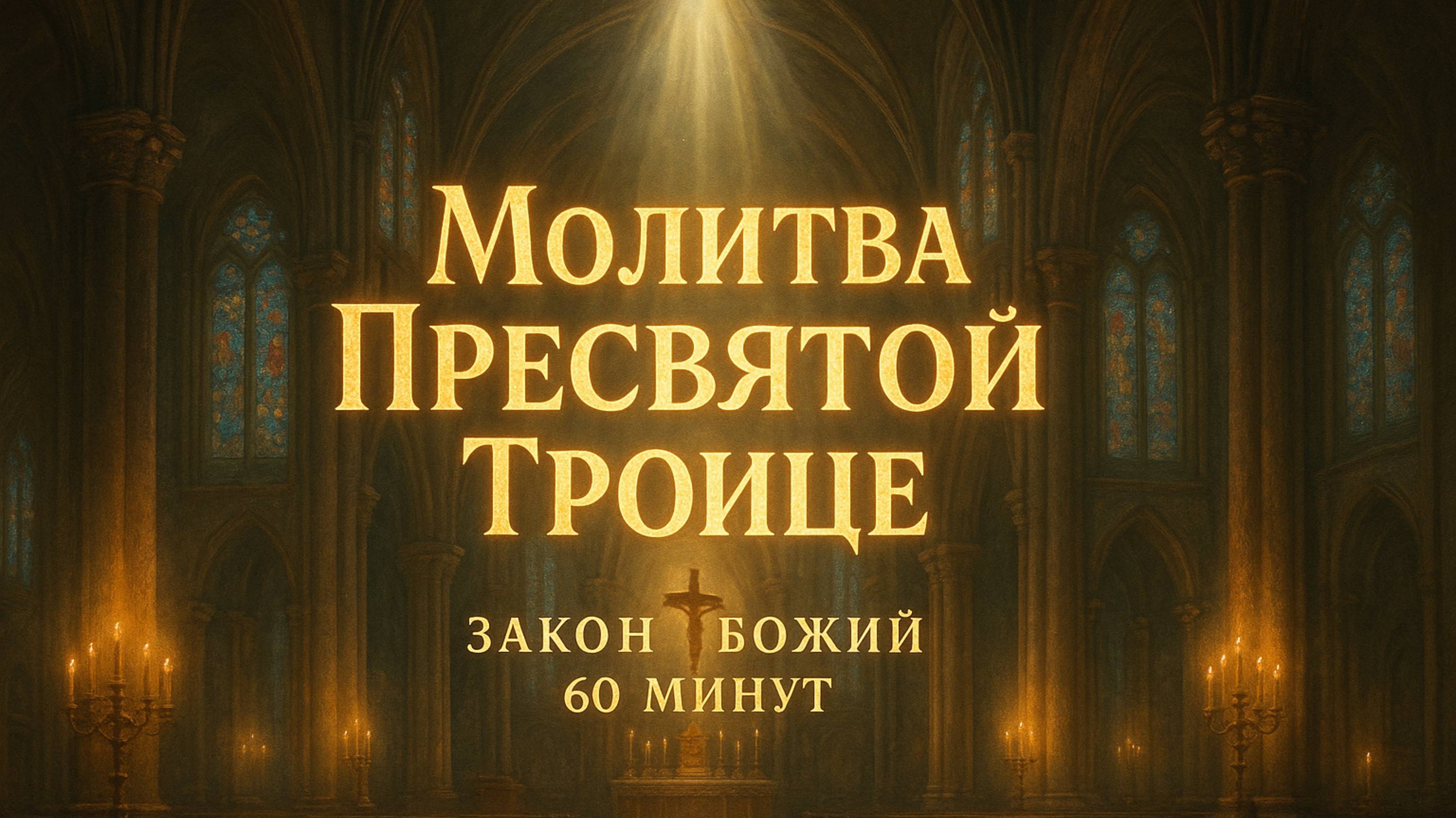 Молитва ПРЕСВЯТОЙ ТРОИЦЕ - ЗАКОН БОЖИЙ 60 минут
