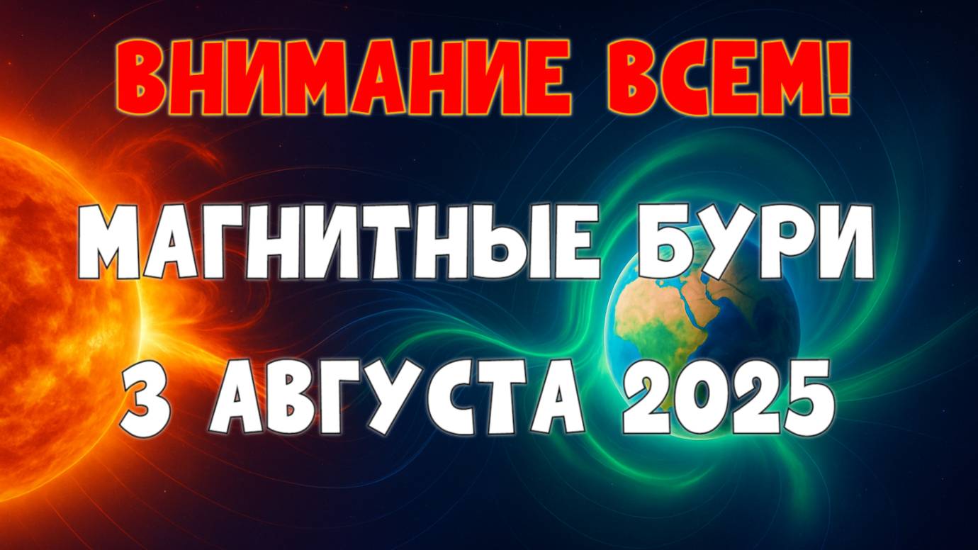ВНИМАНИЕ ВСЕМ! Магнитная буря 3 августа 2025 - ВСПЫШКА КЛАССА Х!