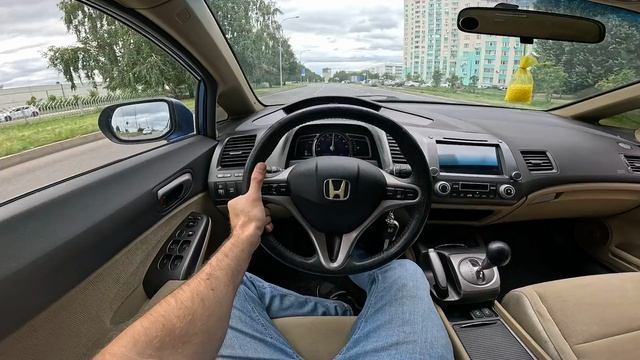 2007 HONDA CIVIC HYBRID 1.3L POV TEST DRIVE