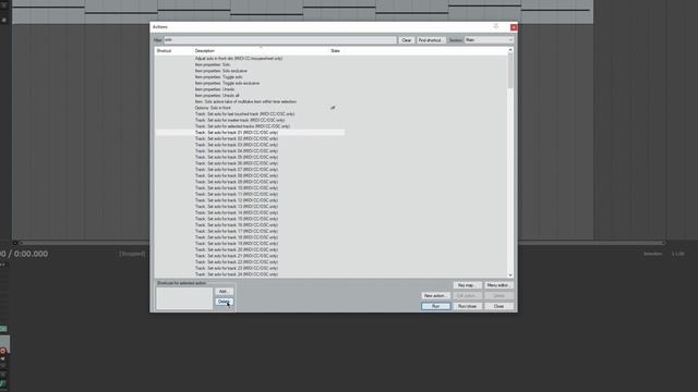 Как использовать MIDI-контроллер для управления действиями DAW в Reaper