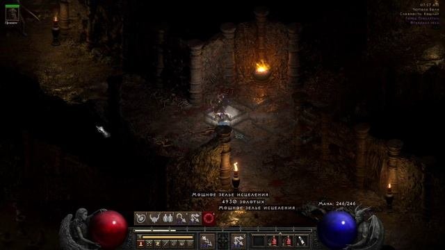 Забег на кошмаре в поисках легендарок Diablo 2 Resurrected #1