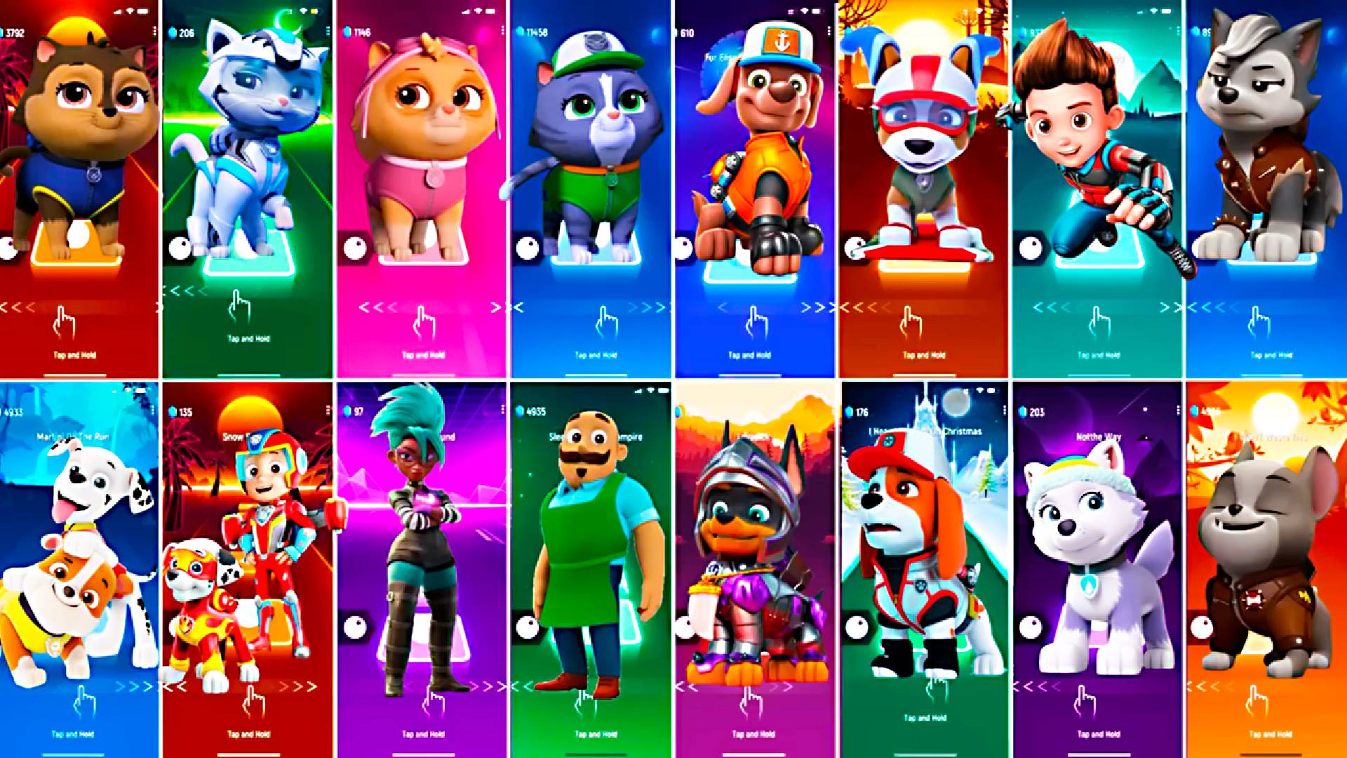 Paw Patrol All Video Megamix CHASE VS SKYE VS ROCKY VS ZUMA