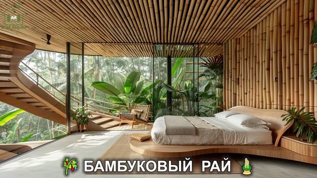 Красивые дома и интерьеры для любителей бамбука 🎋 дизайн жилья фото идеи для вдохновения (60)