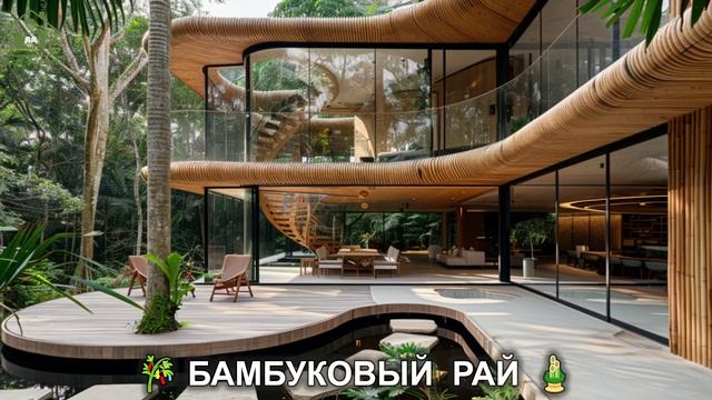 Красивые дома и интерьеры для любителей бамбука 🎋 дизайн жилья фото идеи для вдохновения (59)