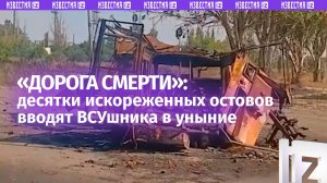 Грустный «хлопец» показал «дорогу смерти» около Красноармейска в ДНР: много подорванной техники ВСУ