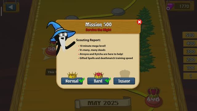 Mission Weekly | Levels 500 | Insane