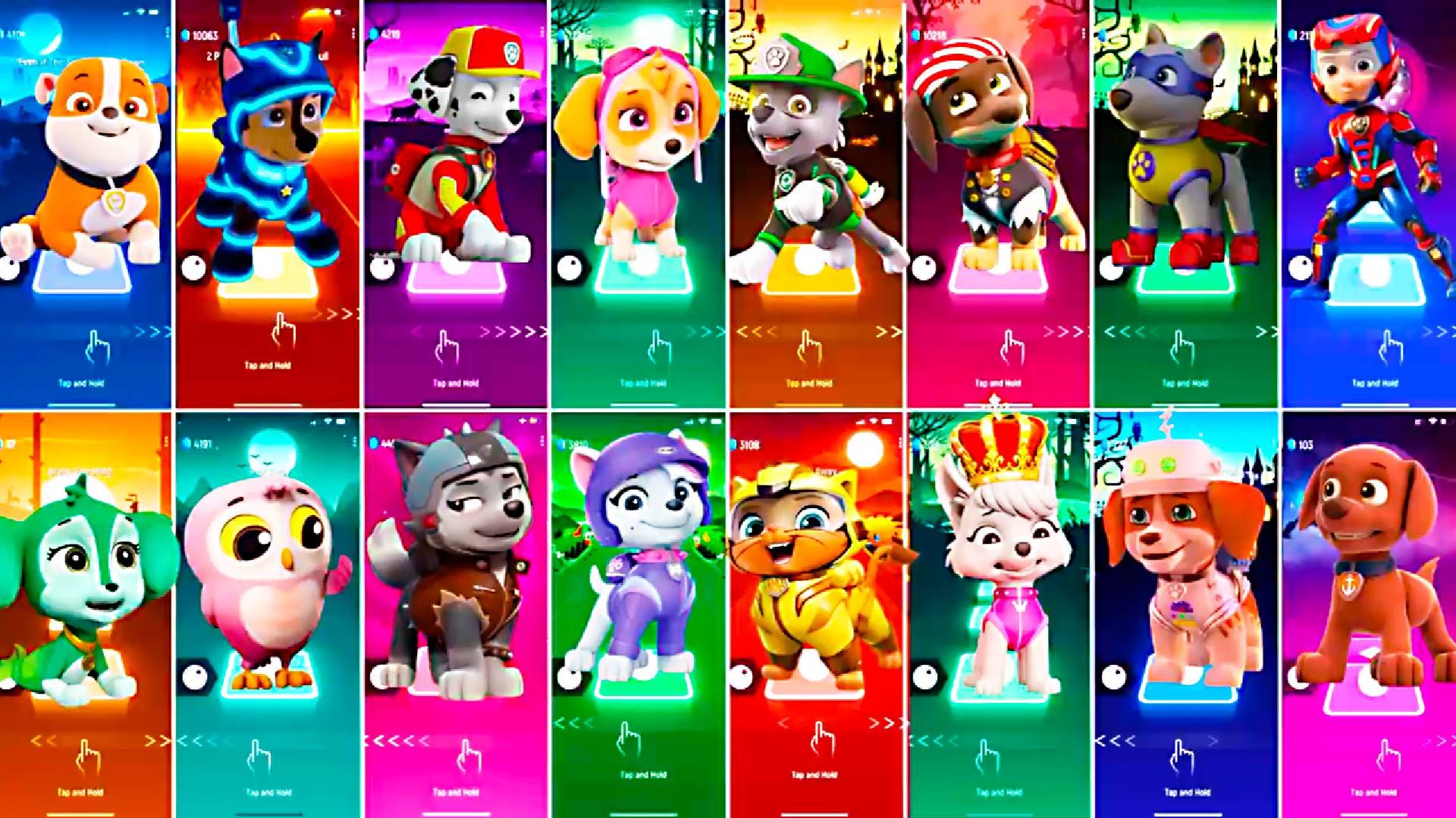 Paw Patrol All Video Megamix RUBBLE VS CHASE VS MARSHALL VS SKYE VS ROCKY VS APOLLO VS RYDER