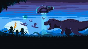 Primal Planet - пиксельная метроидвания про динозавров и НЛО от одного разработчика