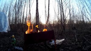 Бичмэн готовит люлякебаб из дичи в своей лачуге-бичуге в суровой сибирской лесотундре!!!