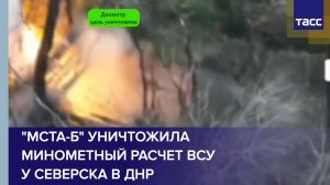 "Мста-Б" уничтожила минометный расчет ВСУ у Северска в ДНР