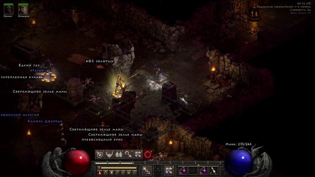 Diablo 2 Ressurected бовазонка в подземелье свежевателей (зона ужаса 91 лвл)