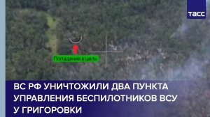 ВС РФ уничтожили два пункта управления беспилотников ВСУ у Григоровки