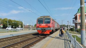 Электричка ЭД4М-0116, маршрут Зубова-Поляна - Красный узел