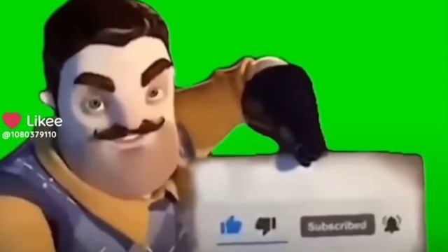 мем привет сосед зелёный