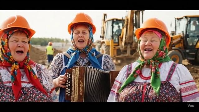ИИ бабуля поет