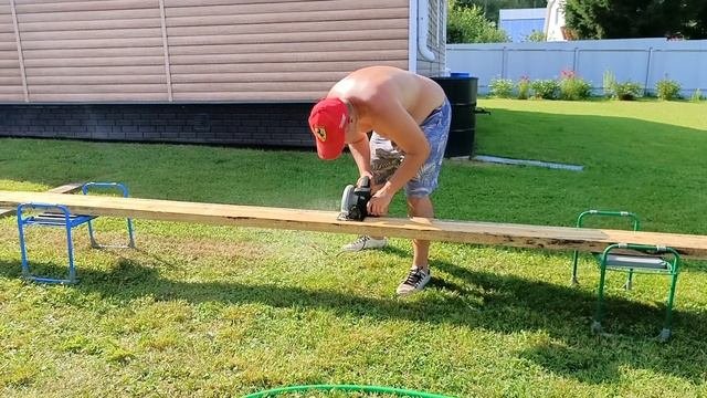 Беседка своими руками. 7,8 день стройки.