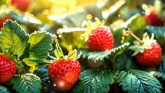 Релакс. Relax. Лесная земляника.Земляника. #релакс #relax #земляника #леснаяземляника