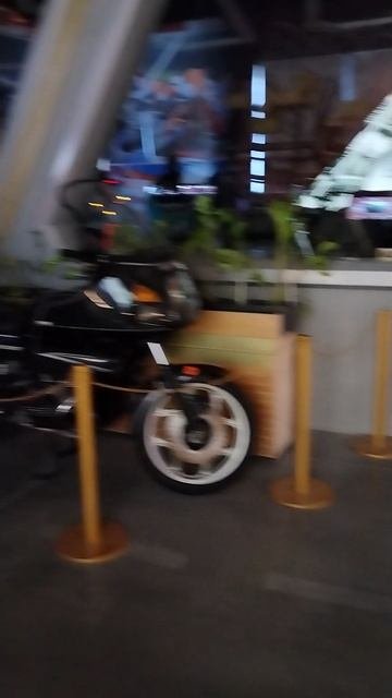 На выставке кастомных мотоциклов на ВДНХ .