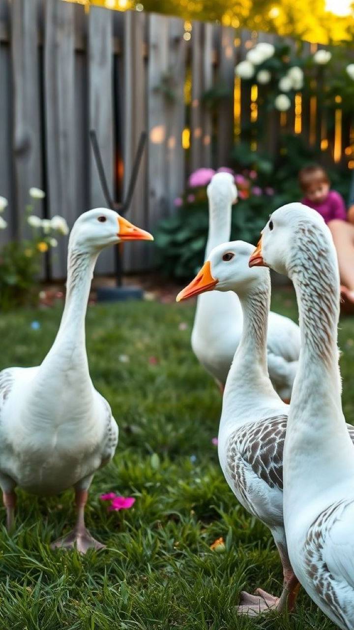 Гуси Гусь  Домашние птицы
