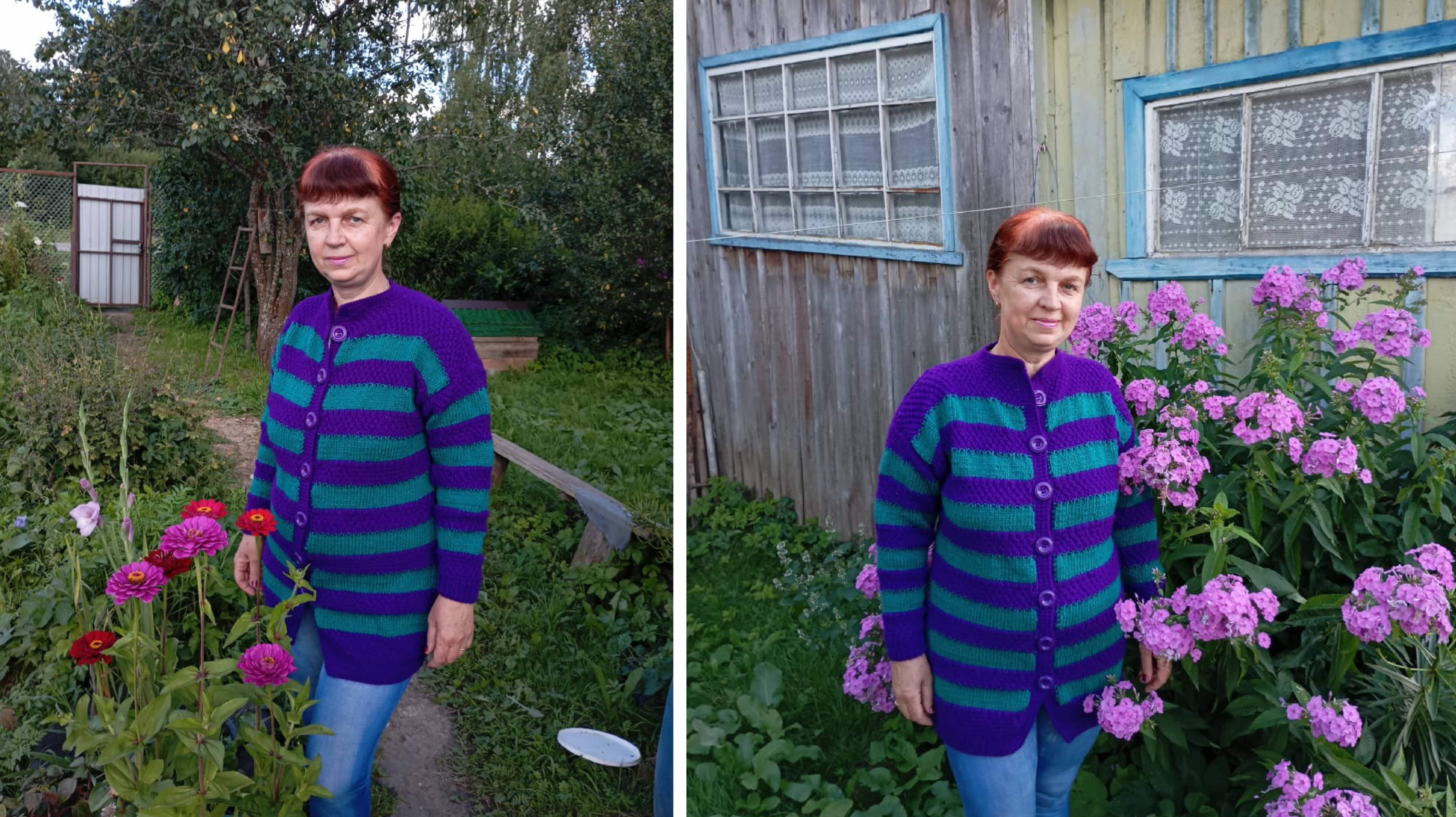 Домашняя кофточка спицами. Мои итоги июля