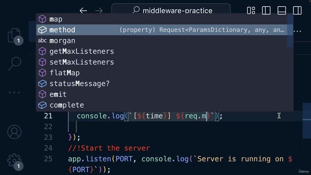 04. Практический проект: middleware Express