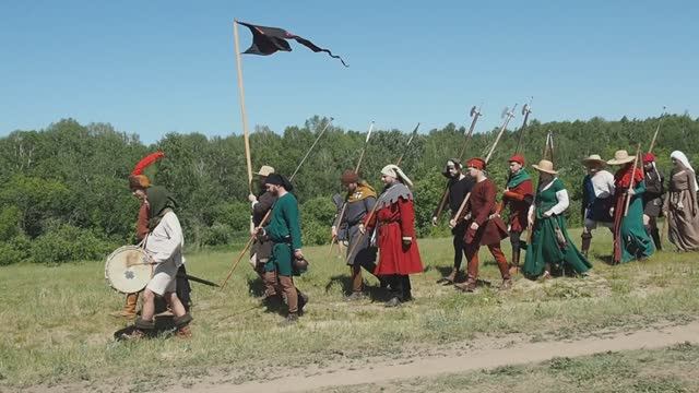 Парад участников (Исторический фестиваль "Сибирский огонь" - 2022)