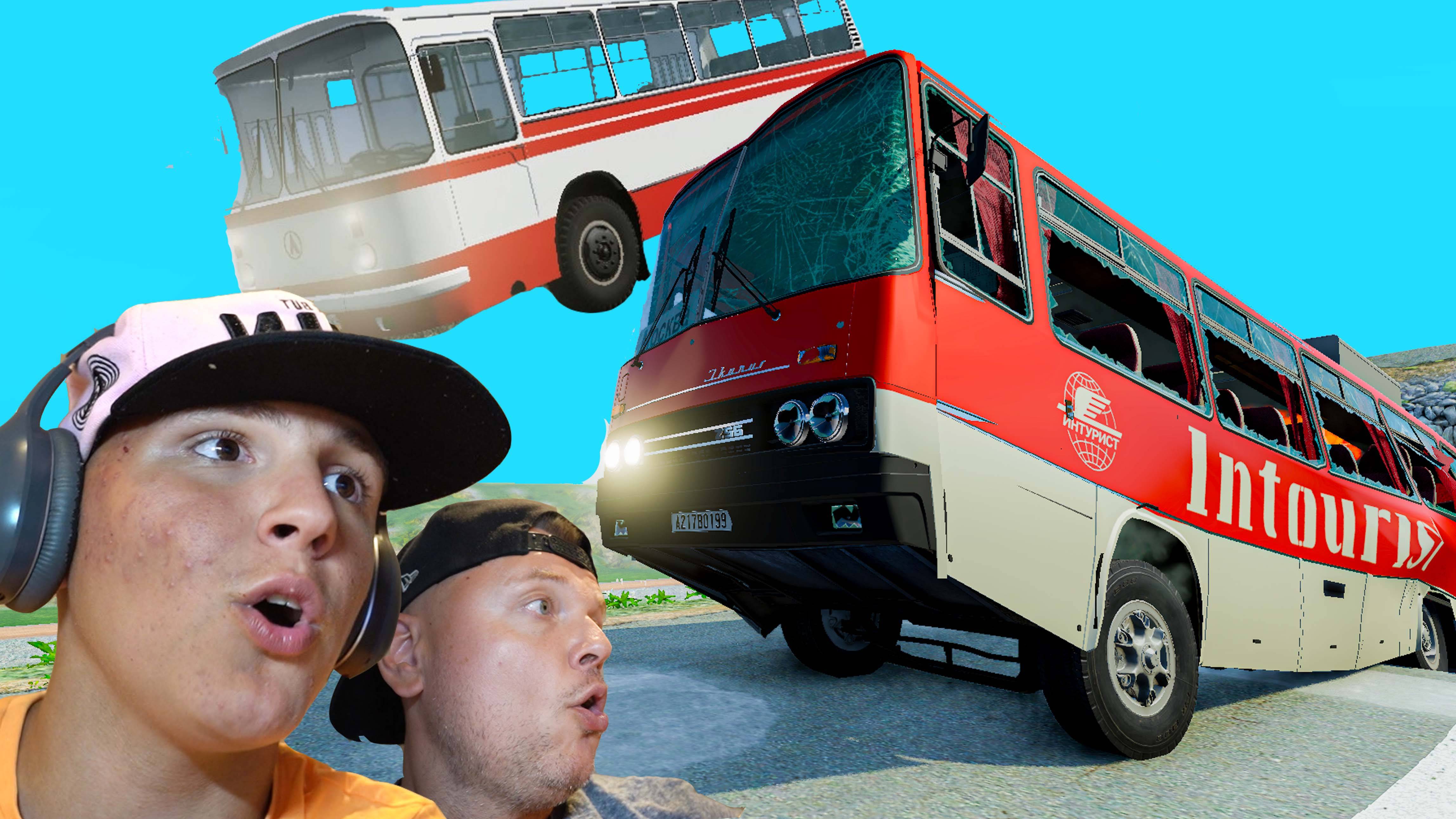 ЧЕЙ Автобус ПРЫГНЕТ Дальше? ИКАРУС против ЛАЗ Beamng Drive