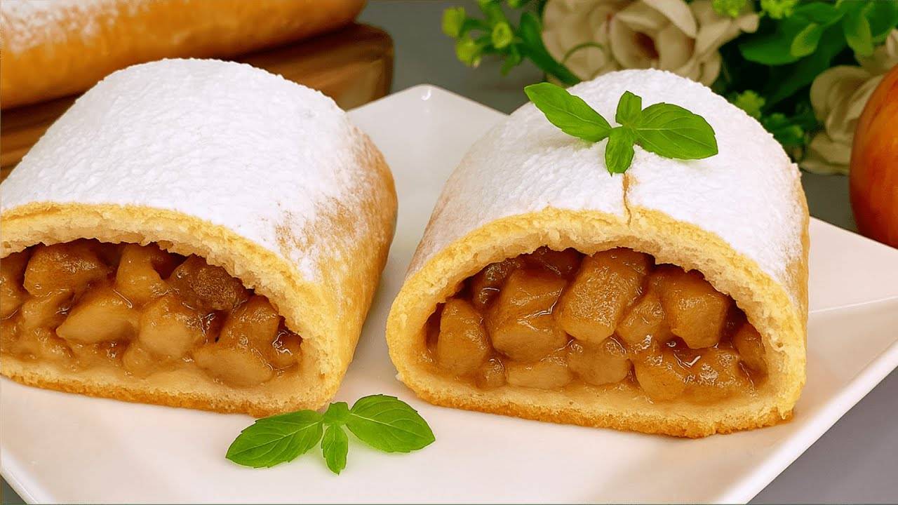 Вкуснее, чем пирог! 🍏 Нежнейшая выпечка с яблоками — просто и быстро!