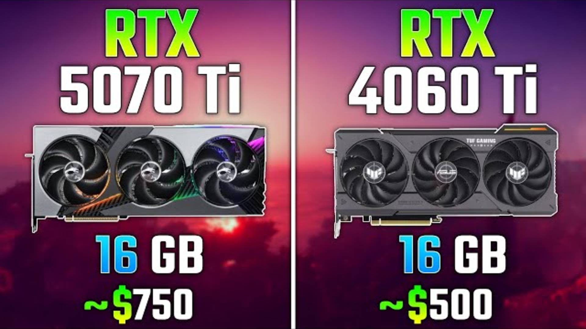 RTX 5070 Ti vs RTX 4060 Ti | Test in 7 Games