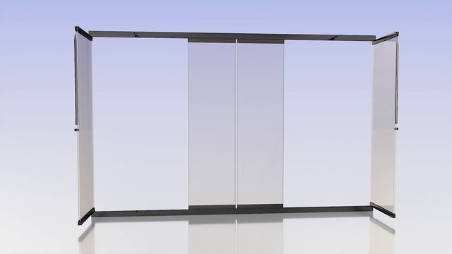 "КНИЖКА" - система безрамного раздвижного остекления