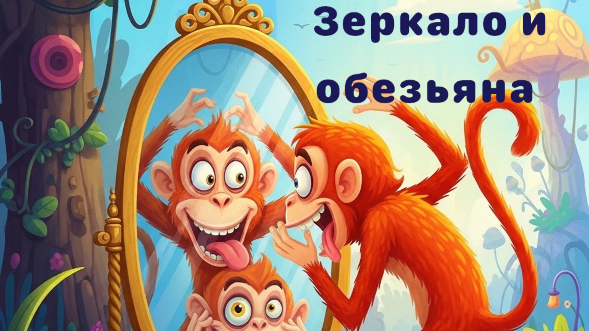 Зеркало и обезьяна Басня  И.Крылов