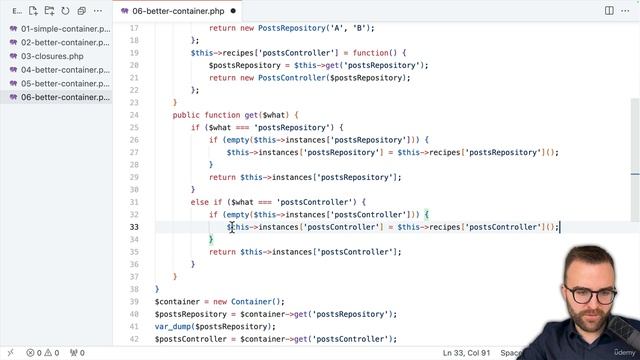29-06. Implement a Recipes Array for Dynamic Instance Creation