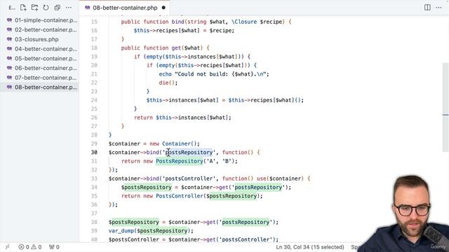 29-08. Secure Instance Creation with Private `bind()` Functions
