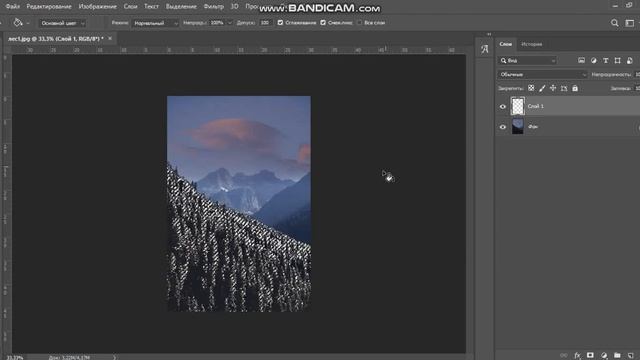 ADOBE PHOTOSHOP: как превратить летний пейзаж в зимний за 3 минуты - туториал от ученика CODDY