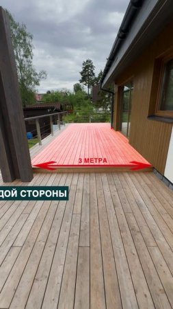 Какой ширины сделать террасу?