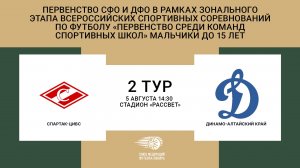 "Спартак-ЦИВС" (Железногорск) - "Динамо-Алтайский край" (Барнаул). Первенство СФО и ДФО. Юноши до 15
